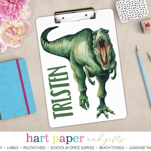 Dinosaur Dino Jurassic T Rex T-rex Personalized Clipboard Back - Etsy