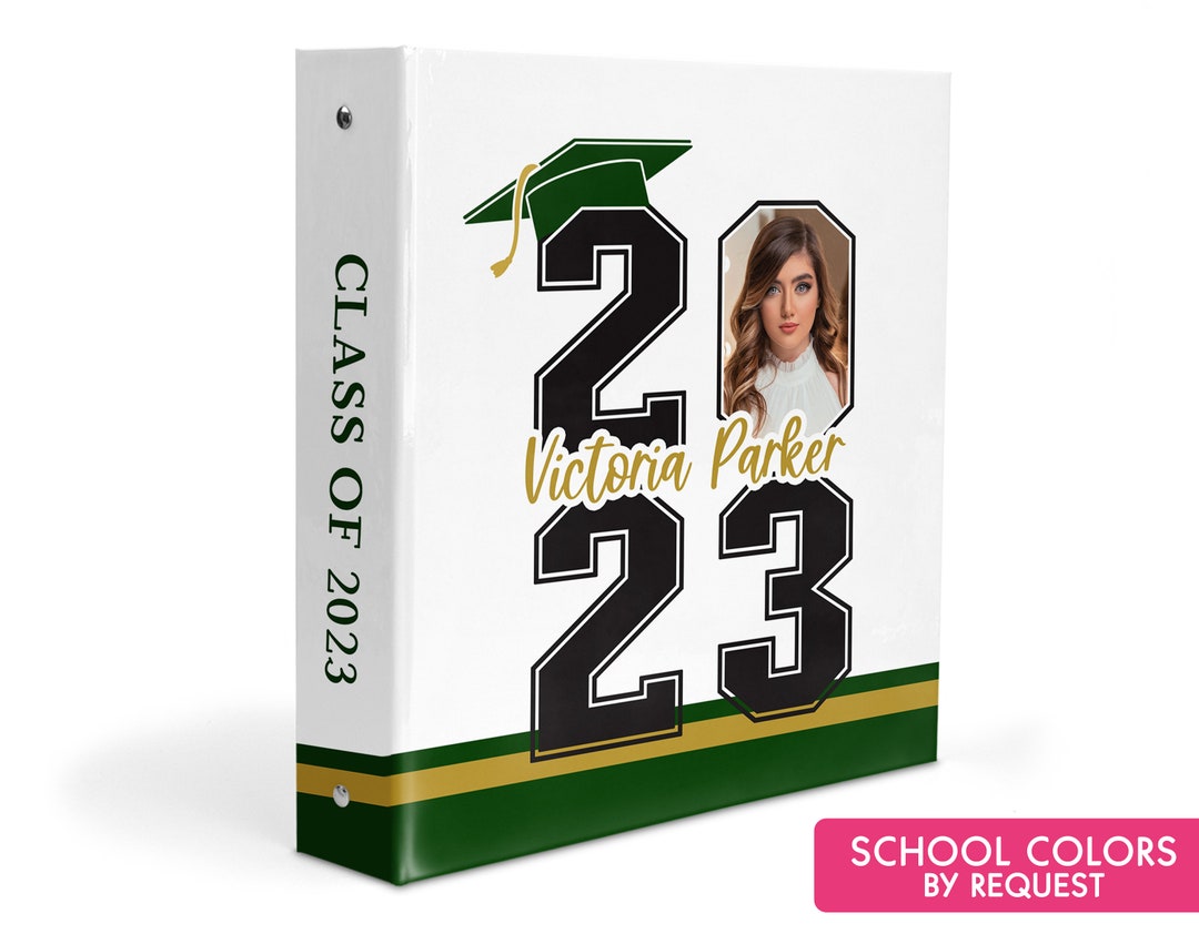 Graduation Class of 2023 3 Ring Binder 2 Personalized Custom Gift Girl ...