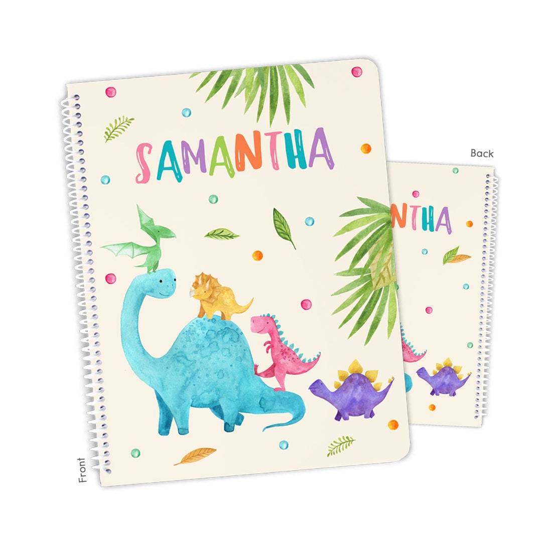 Dinosaur T Rex T-rex Personalized Notebook Sketchbook • Custom Birthday ...