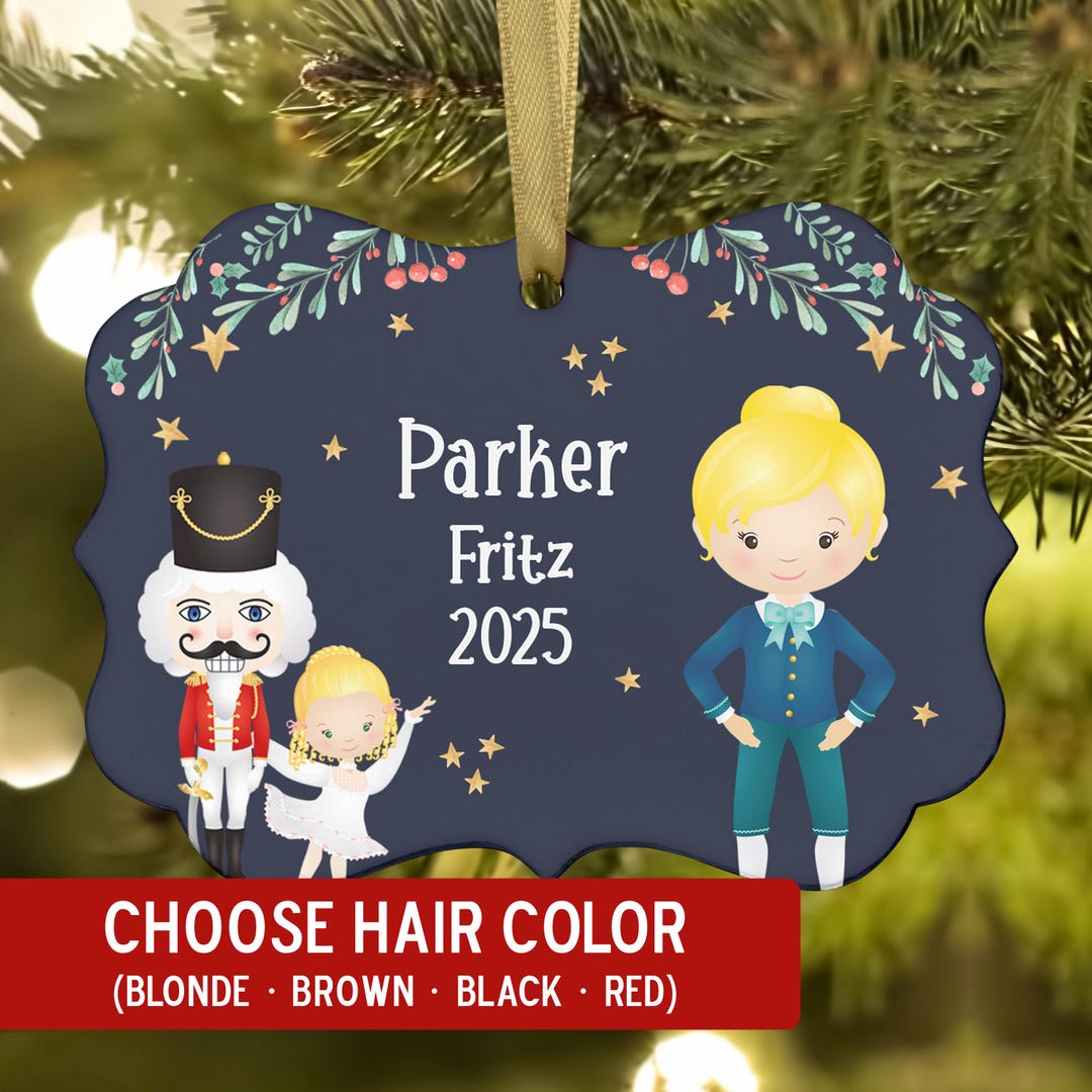 Nutcracker Fritz Party Boy Girl Hans Christmas Ornament Personalized ...