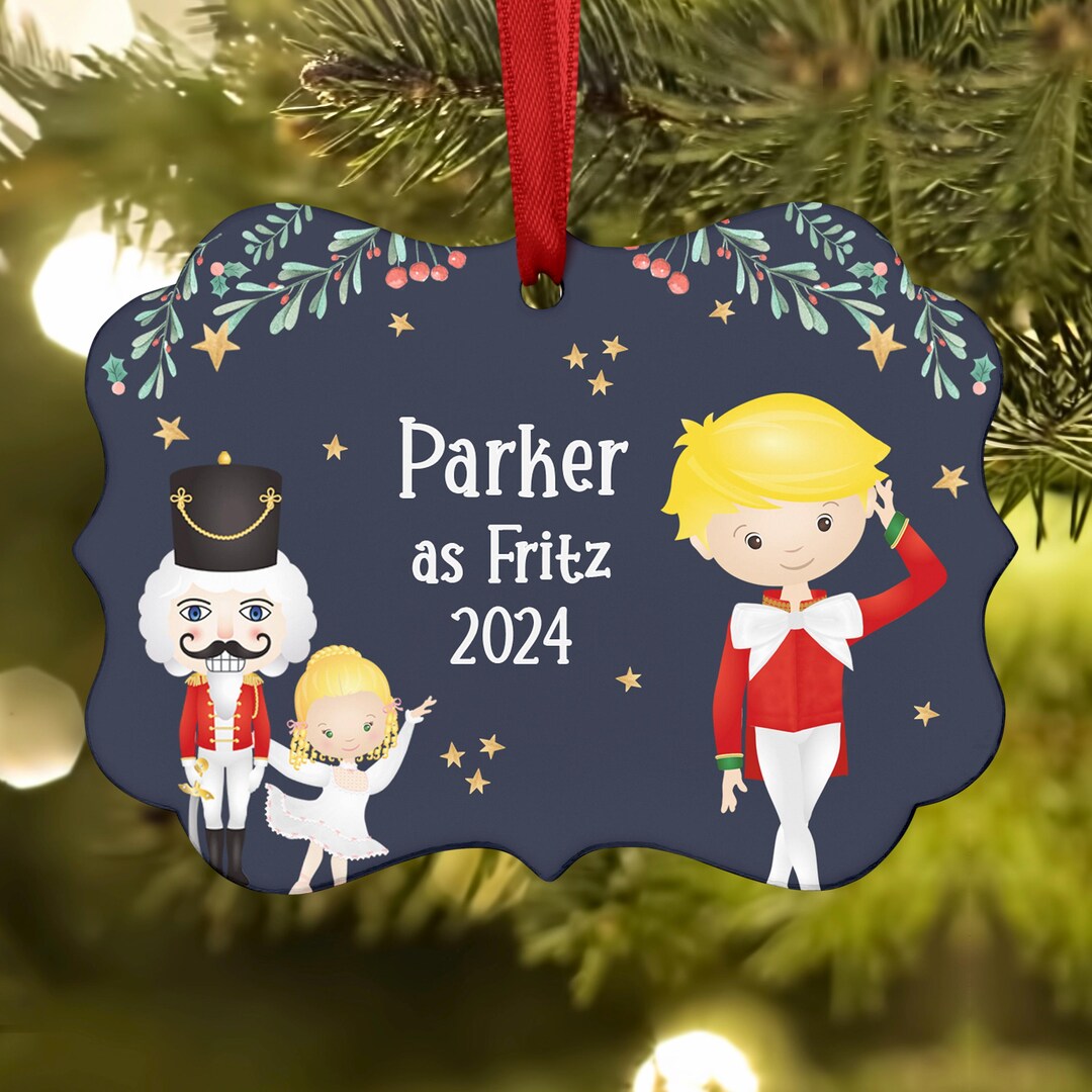 Nutcracker Fritz Party Boy Girl Hans Christmas Ornament Personalized ...