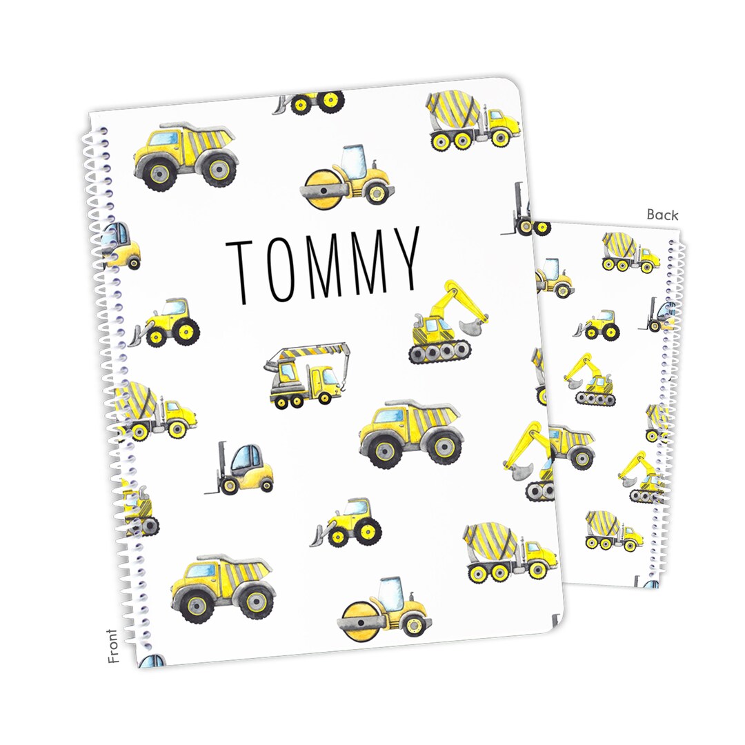 Construction Dump Truck Transportation Personalized Notebook Sketchbook ...