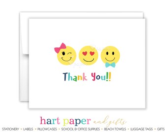 Emoji Thank You Card | Etsy