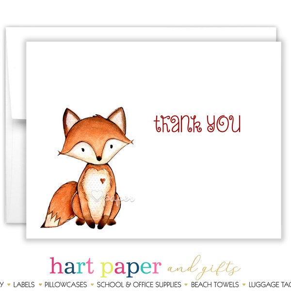 Fox Thank You - Etsy