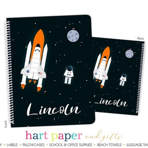 Rocket Space Planets Solar System Personalized Notebook | Etsy