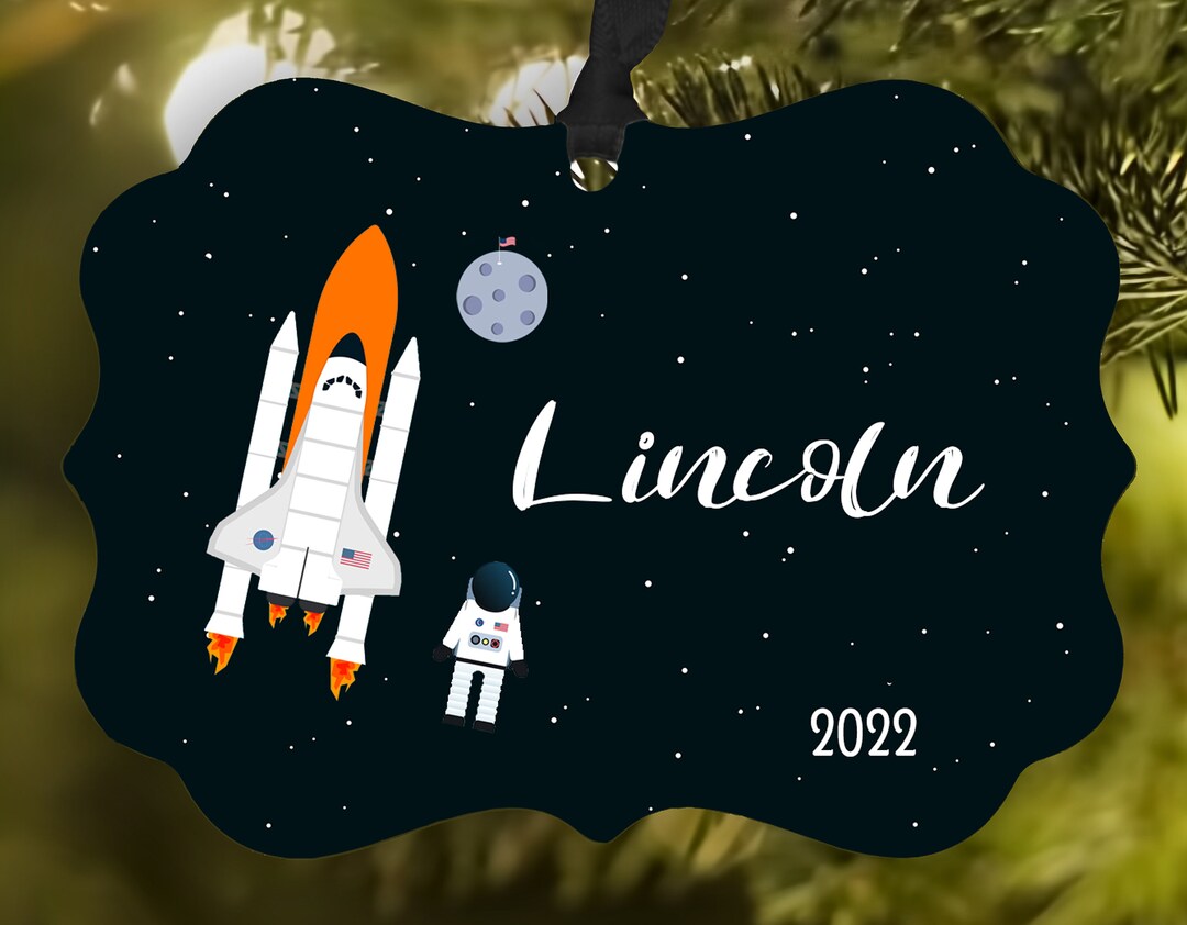 Rocket Ship Space Shuttle Christmas Ornament Personalized - Etsy