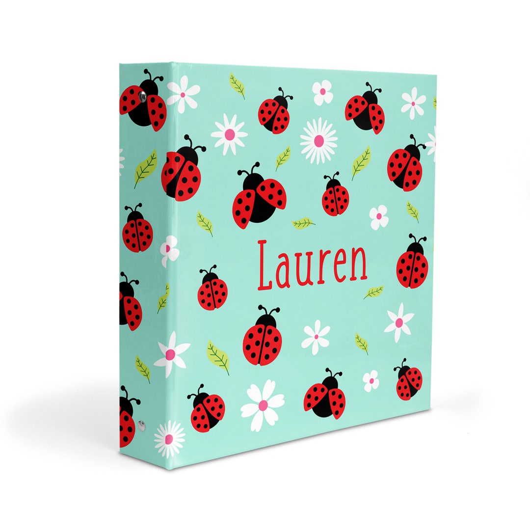 Ladybug Lady Bugs Insects 3 Ring Binder 2 Personalized - Etsy