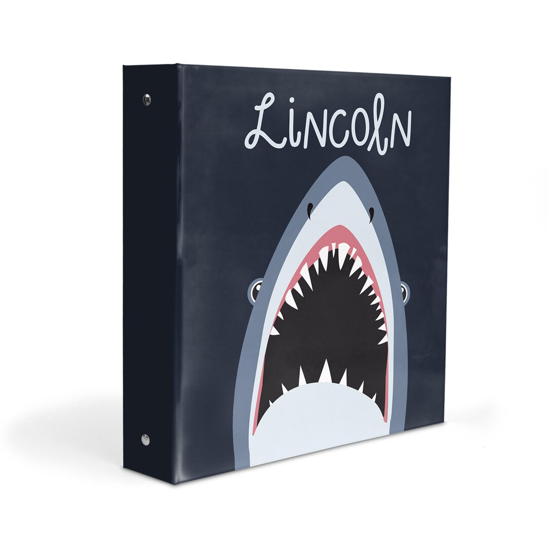 Shark 3 Ring Binder 2" Personalized Custom Gift Back to School Supplies ...