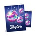 Retro Rainbow Disco Ball Personalized Folder 2 Pocket Back to School ...