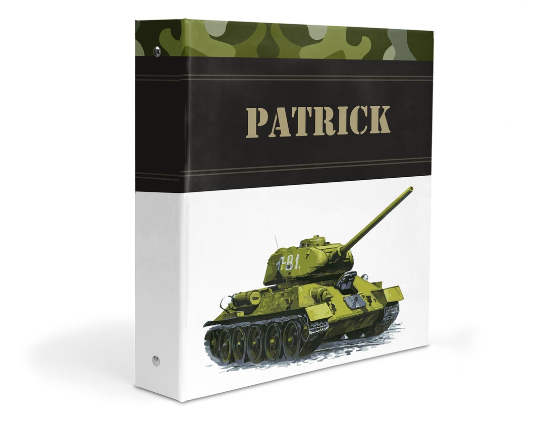 Army Tank Camo Camouflage 3 Ring Binder 2 Personalized - Etsy