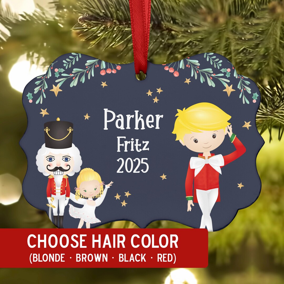 Nutcracker Fritz Party Boy Girl Hans Christmas Ornament Personalized ...