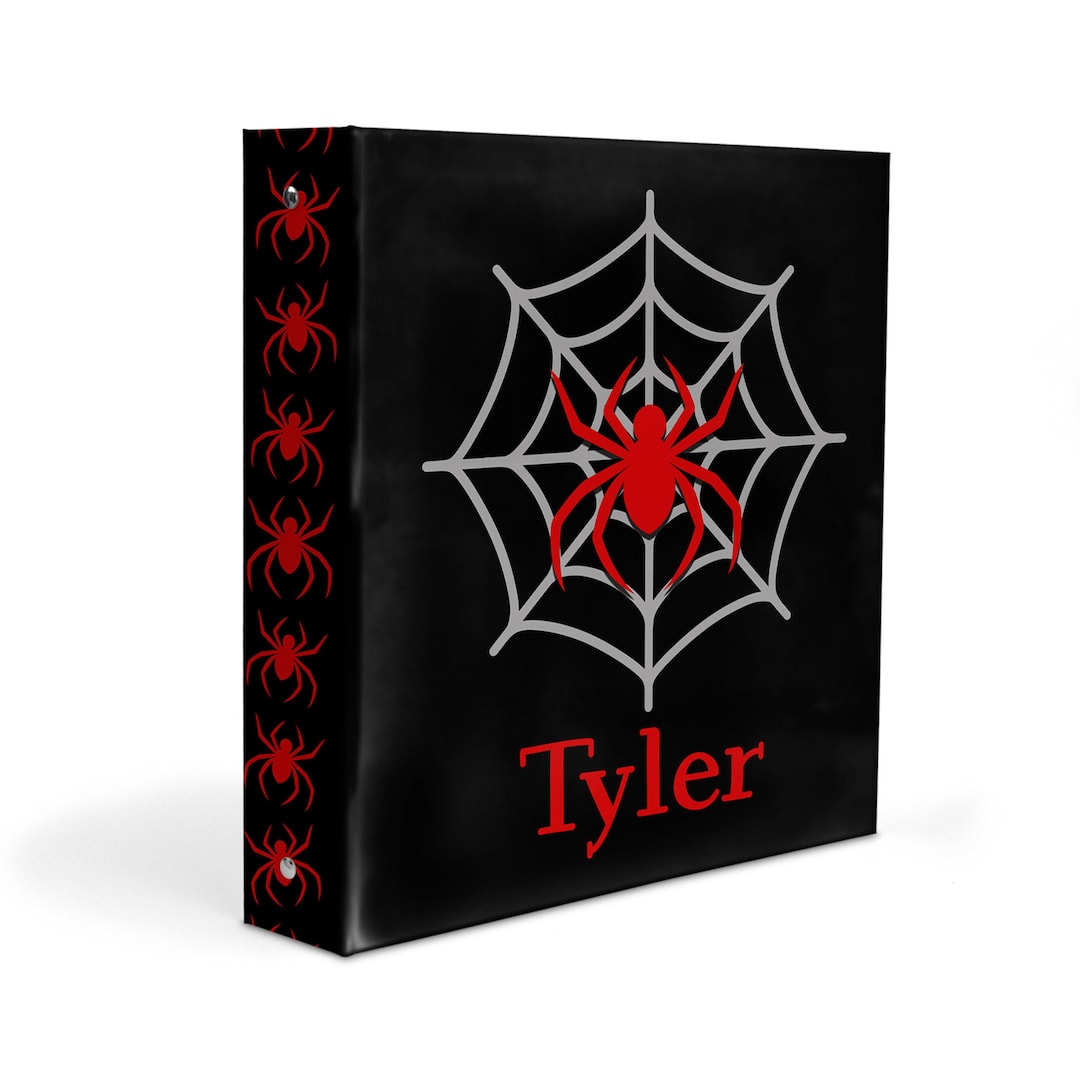 Spider Web Animal Bug 3 Ring Binder 2" Personalized Custom Gift Back to ...