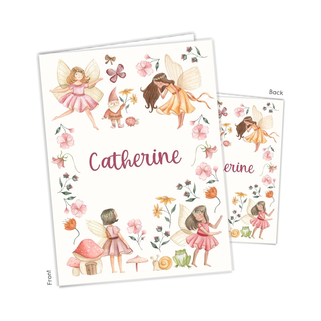 Fairy Princess Personalized Folder 2 Pocket • Back to School Supplies ...