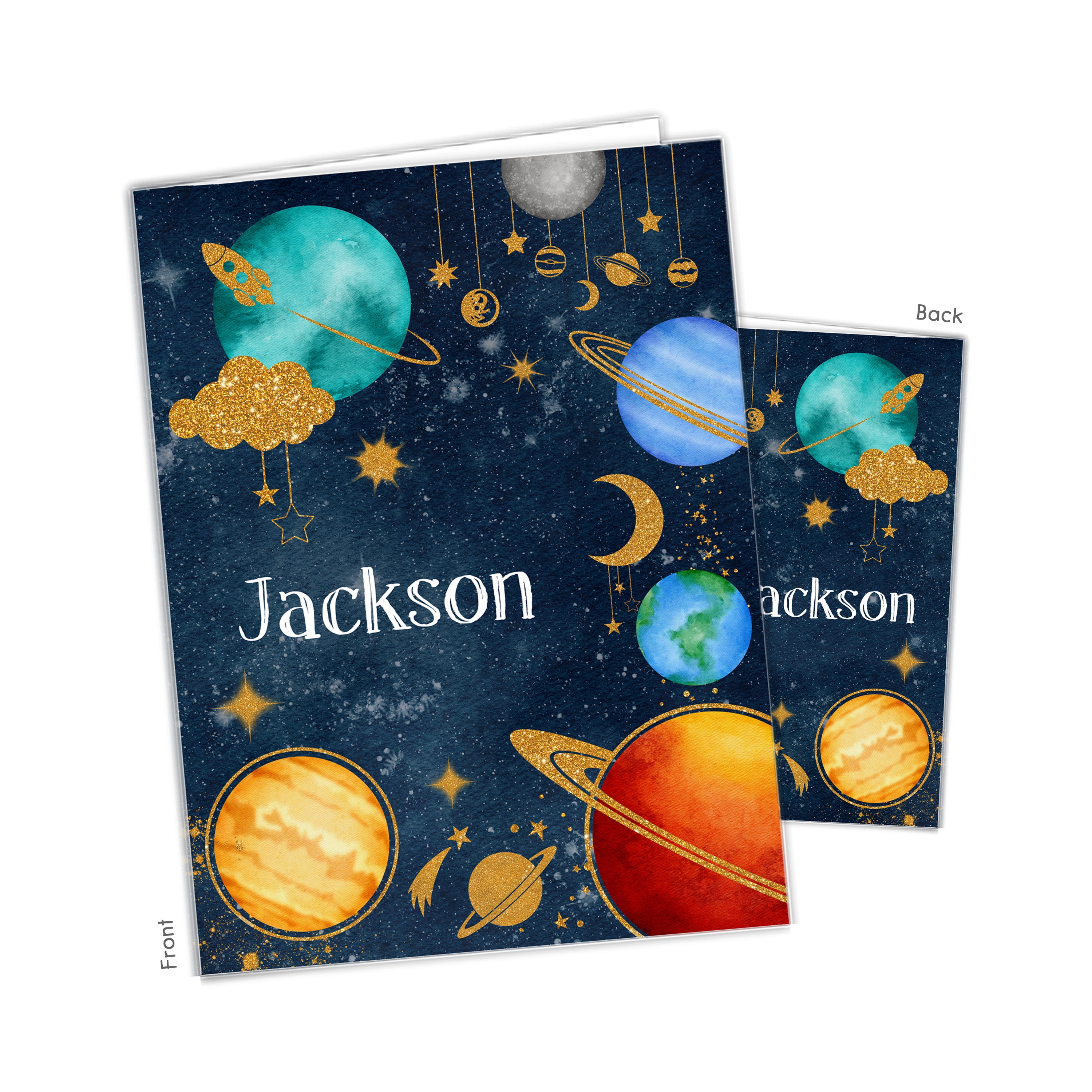 Solar System Cover For Folders