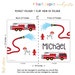Firetruck Fire Truck Personalized Folder 2 Pocket Back to - Etsy