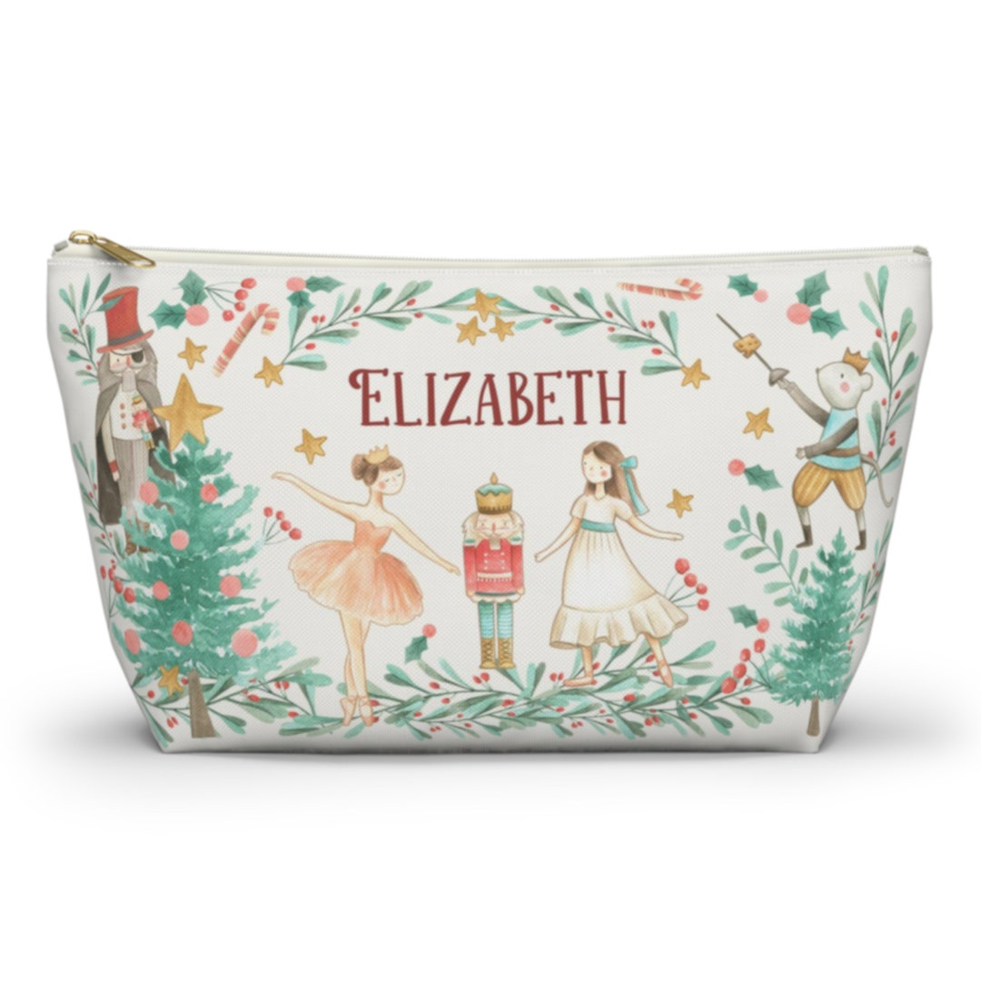 Personalized Nutcracker Dancer Bag Pouch Custom Makeup Travel Back to ...