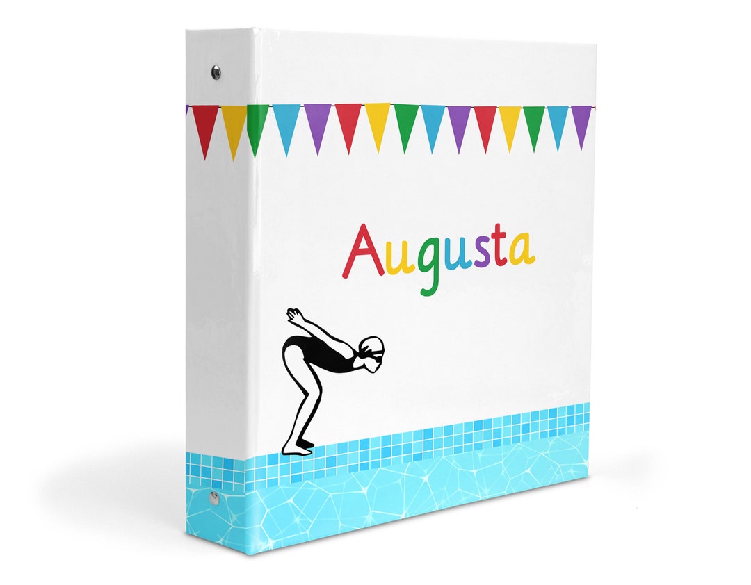 Swimming Swimmer Swim Sports 3 Ring Binder 2 - Etsy