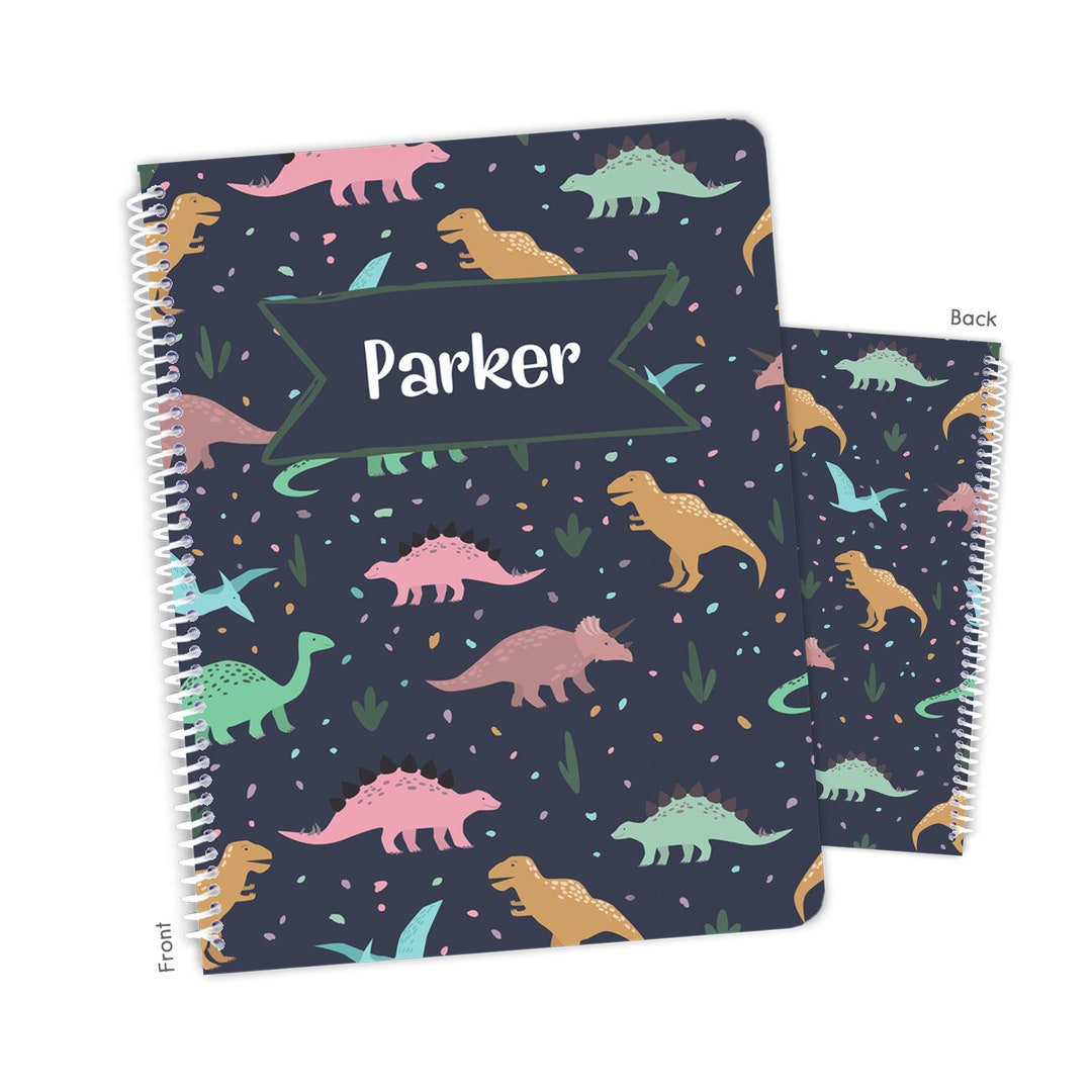 Dinosaur T Rex T-rex Personalized Notebook Sketchbook Custom Birthday ...