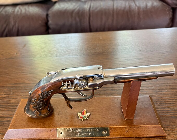 Vintage Flintlock Pistol Lighter Replica With Stand Nice Decor - Etsy