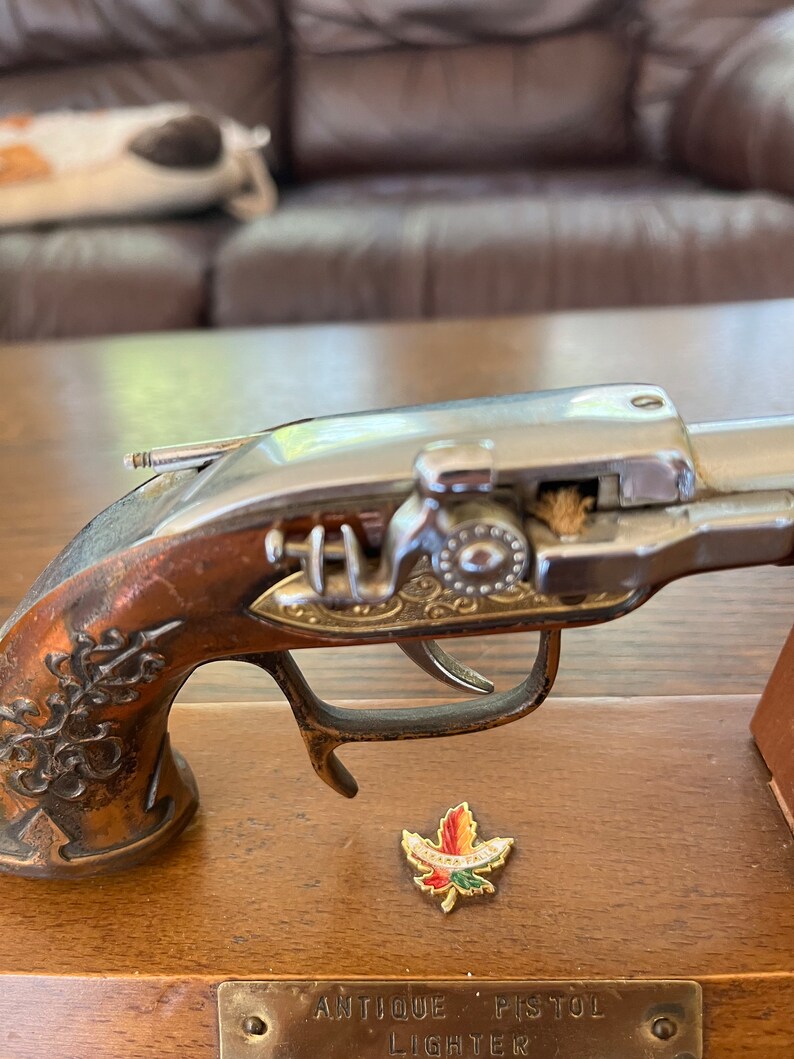 Vintage Flintlock Pistol Lighter Replica With Stand Nice Decor - Etsy