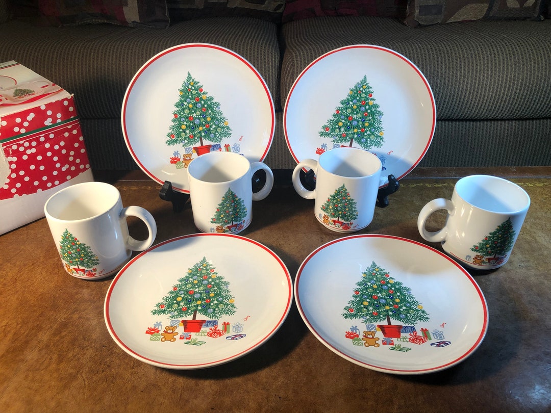 Himark Made in Japan Christmas Tree 8 Piece Snack Set 4 - Etsy