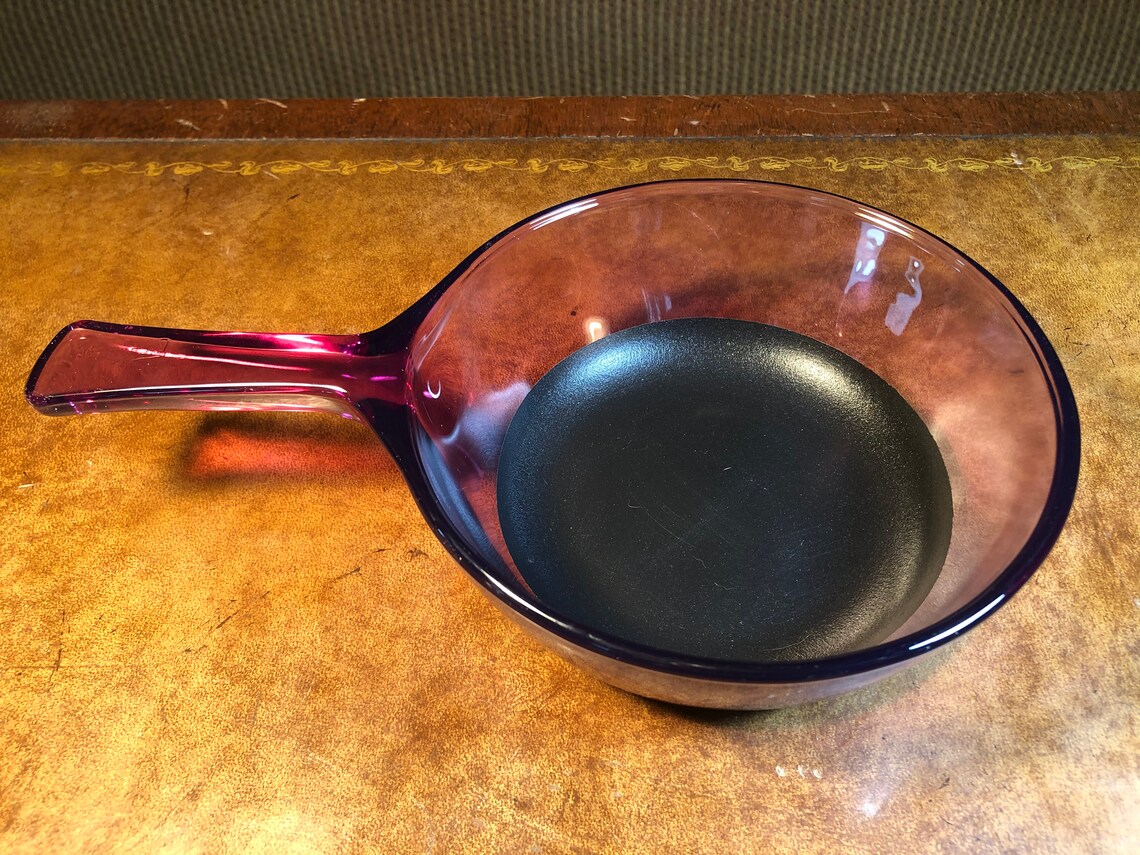 Corning Visions Cranberry 1 Pint Non Stick Saucepan Made in - Etsy