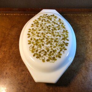 Pyrex Verde Green 12 Oval Covered Divided Vegetable Dish - Etsy