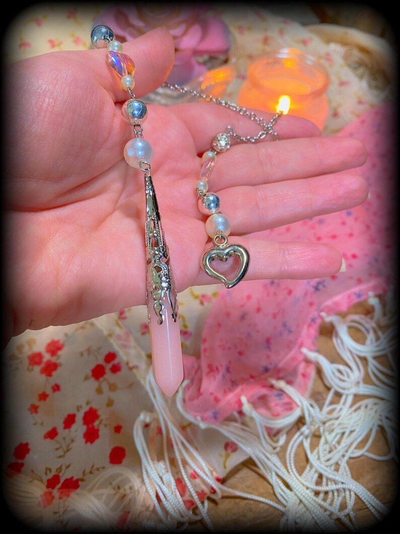 Pink Hearts Pendulum of Feminine Energy - Etsy