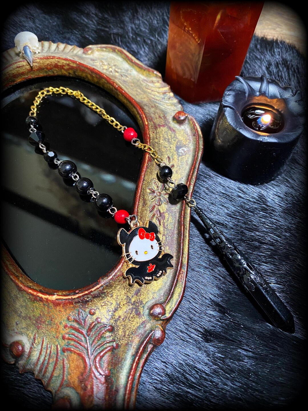 Batty Hello Kitty Pendulum - Etsy