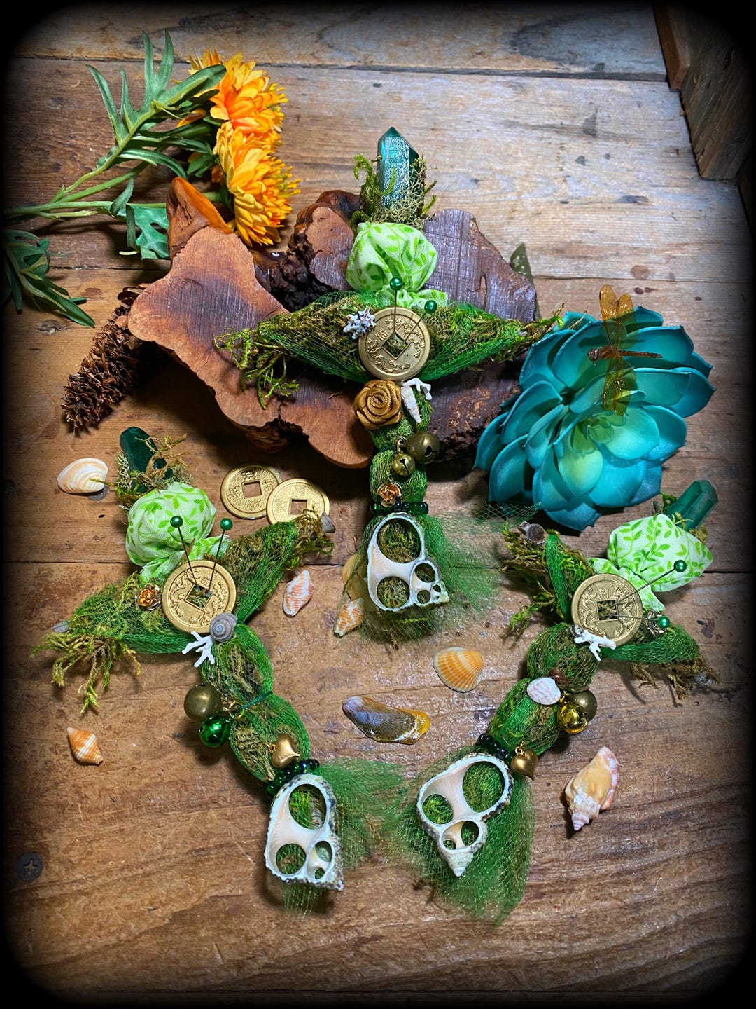 Green Crystal Money Luck Voodoo Doll - Etsy
