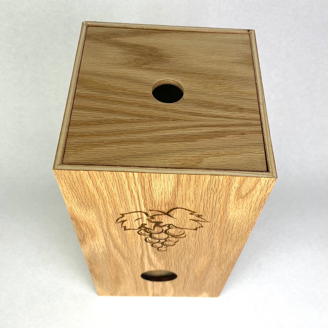 Oak Wine Box to Hold 3 Liter Box Wine Wine Dispenser Wine Gift - Etsy