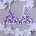 Bunny Pop / Organic Cotton Hand Printed Bralette With Bunny and Dot ...