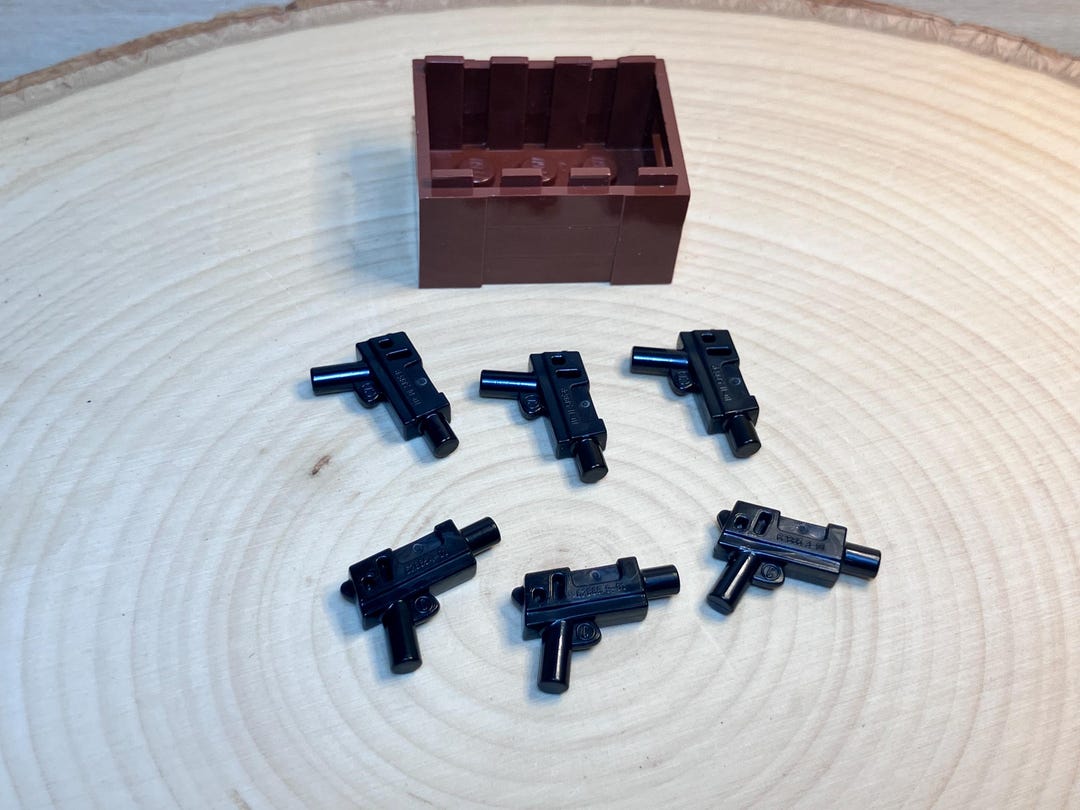6-pack Submachine Gun Pistols With Crate – Authentic LEGO® Accessory - Etsy