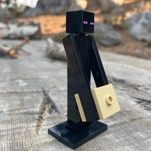 Enderman Holding a Block MC, Genuine LEGO® Minifigure - Etsy