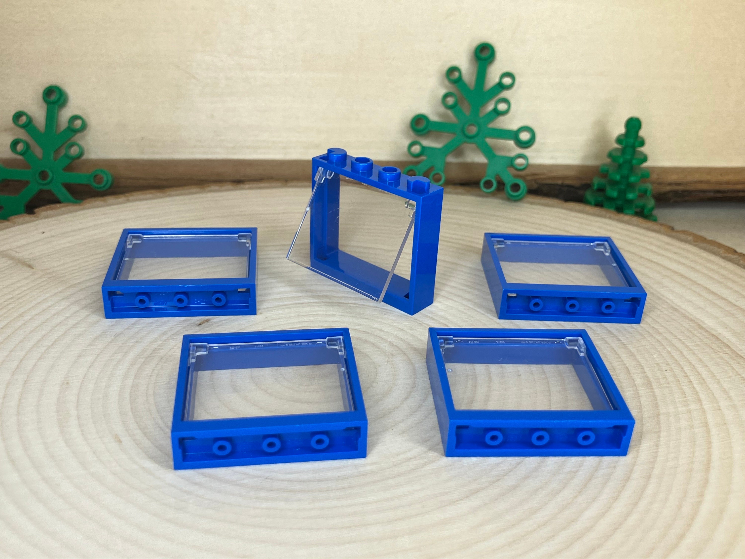 Blue Window Frame With Opening Glass Pane, Lot of 5 - Genuine LEGO ...