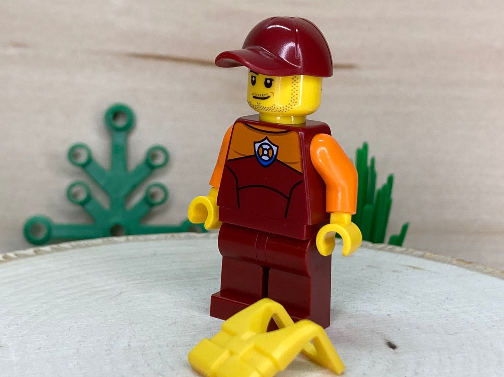 Lifeguard Wearing a Dark Red Cap and a Life Jacket – City: Coast Guard ...