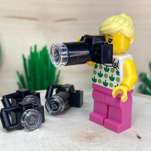 Group of Black Cameras, 2 With Telephoto Lenses 4 Pack - Genuine LEGO ...