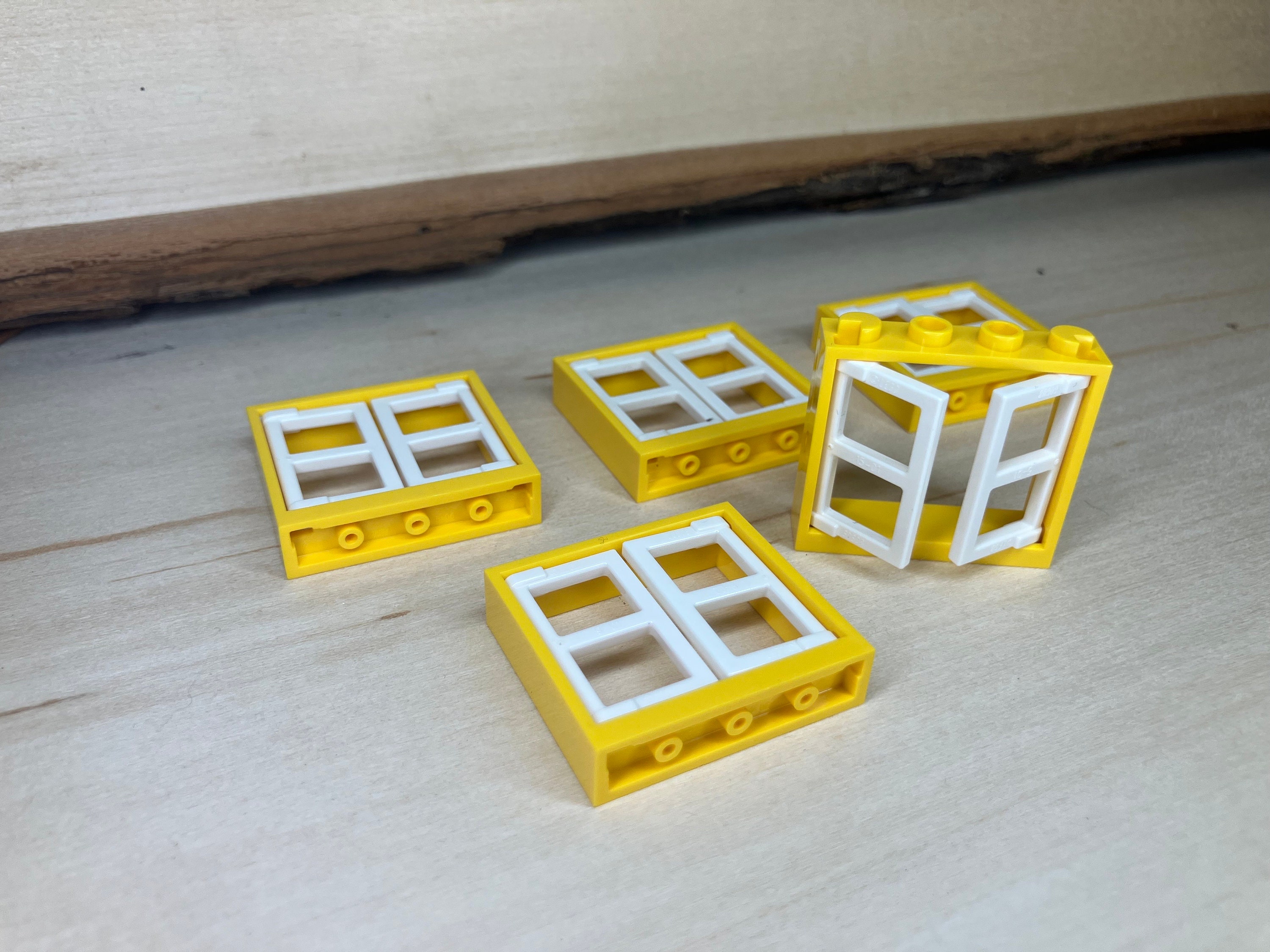 Yellow Window Frame With White Shutters, Pack of 5 - Genuine LEGO ...