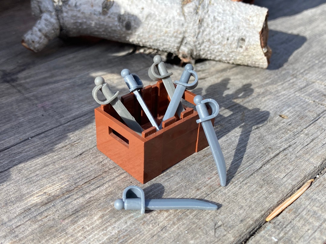 Crate of Cutlass Pirate Swords, 6 Pack - Genuine LEGO® Accessory - Etsy