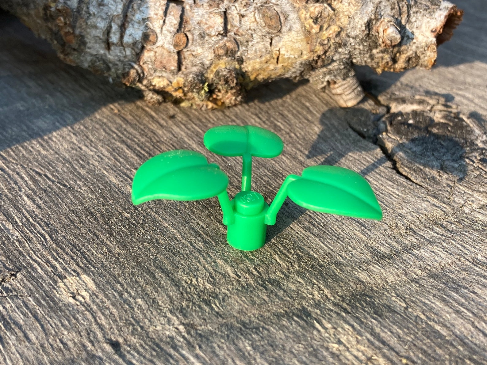 Plant Flower Stem 1 X 1 X 2/3 With 3 Large Leaves - Lot of 2 - Genuine ...