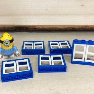 Blue Window Frame With White Shutters, Pack of 5 Genuine LEGO ...