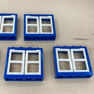Blue Window Frame With White Shutters, Pack of 5 Genuine LEGO ...