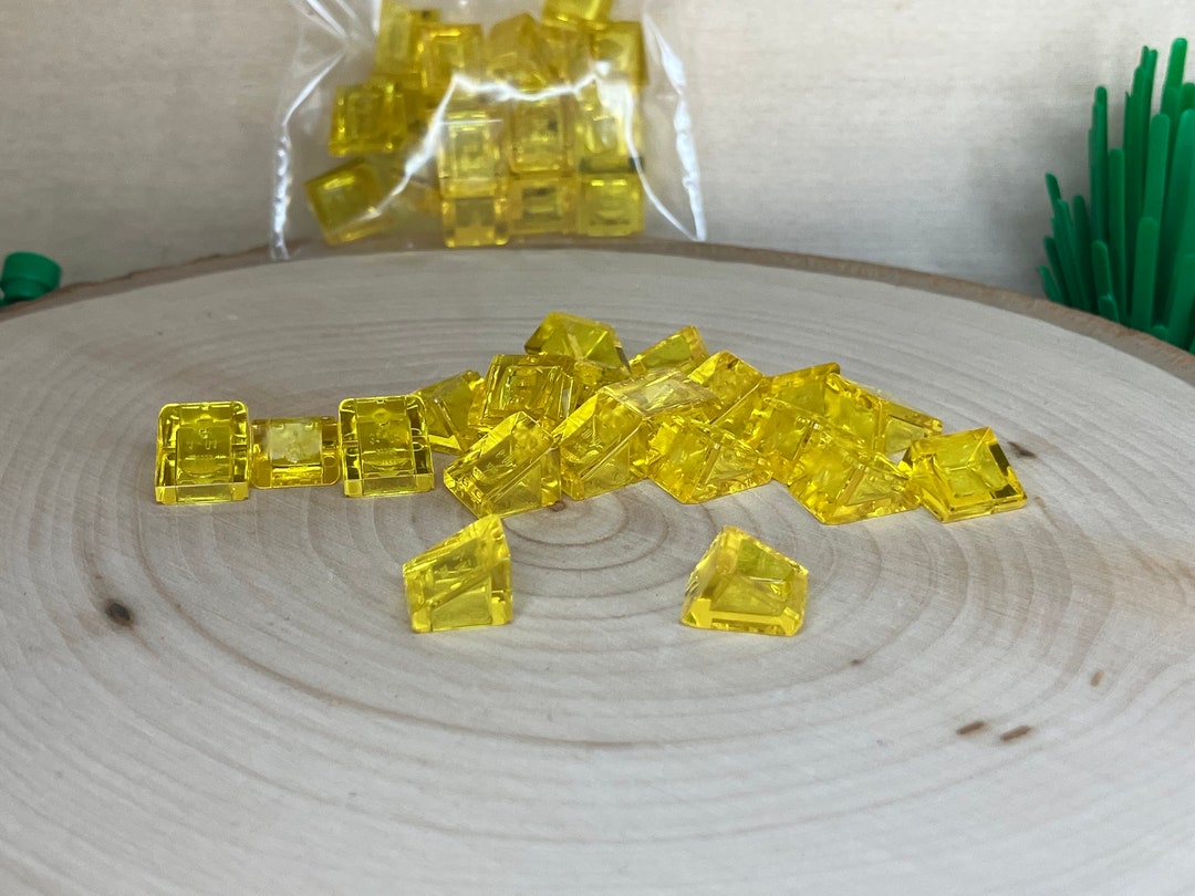 20-pack Trans-yellow Slope 1 X 1 X 2/3 – Genuine LEGO® Part (FREE ...