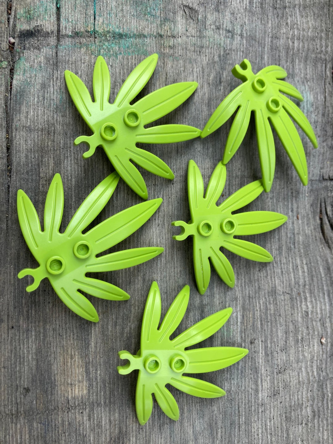 Plant Leaves 6 X 5 Swordleaf Lot of 5 - Genuine LEGO® Landscape Piece ...