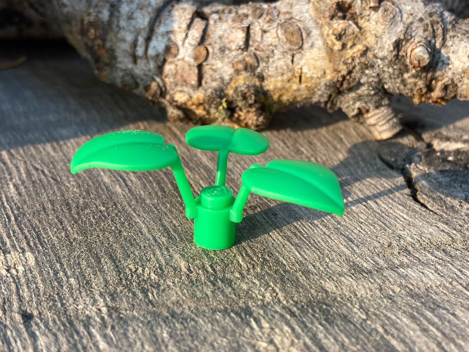 Plant Flower Stem 1 X 1 X 2/3 With 3 Large Leaves - Lot of 2 - Genuine ...