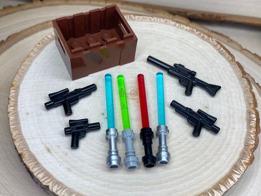 Star Wars Survival Pack, 4 Light Sabers and 4 Blasters, 8 Pack Genuine ...