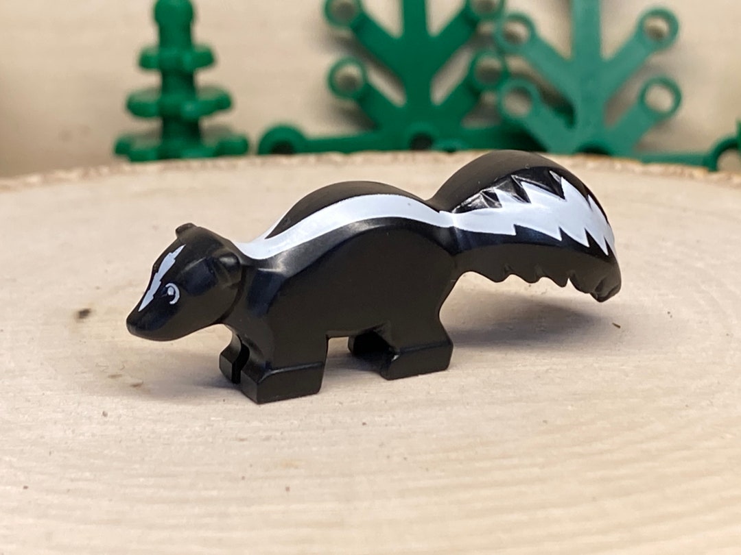 Black Skunk With White Markings - Genuine LEGO® Animal - Etsy