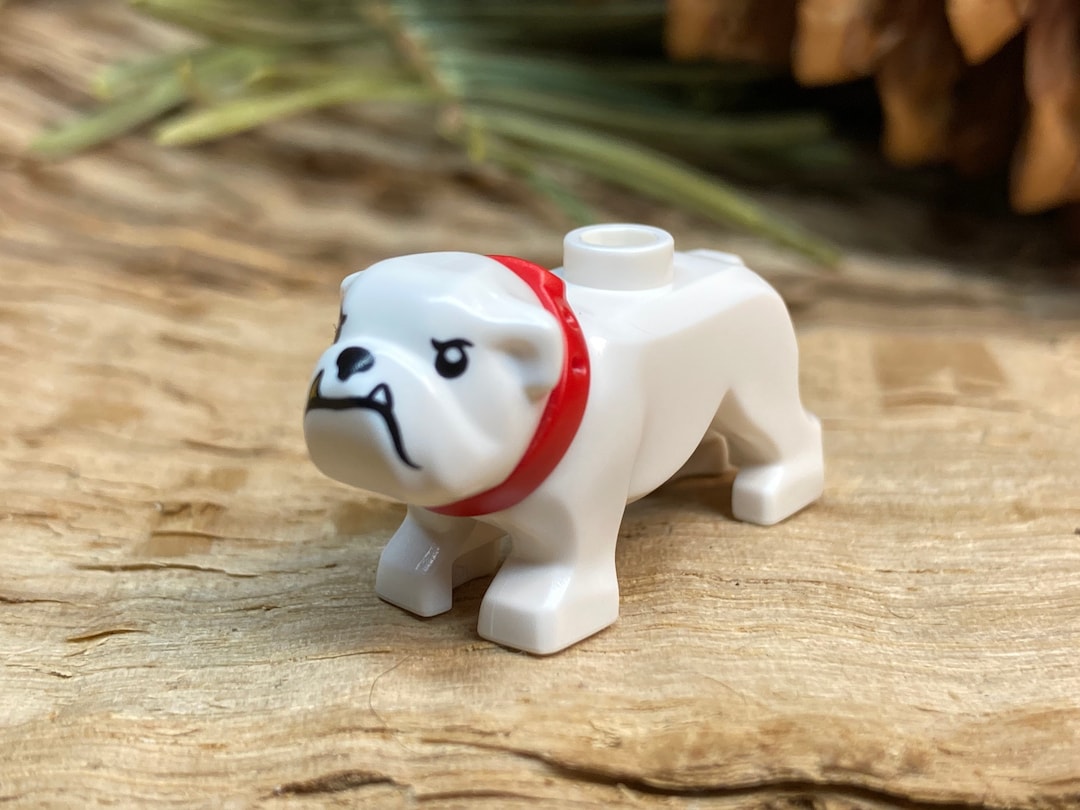 Bulldog With Gold Tooth and Red Collar - Genuine LEGO® Animal - Etsy