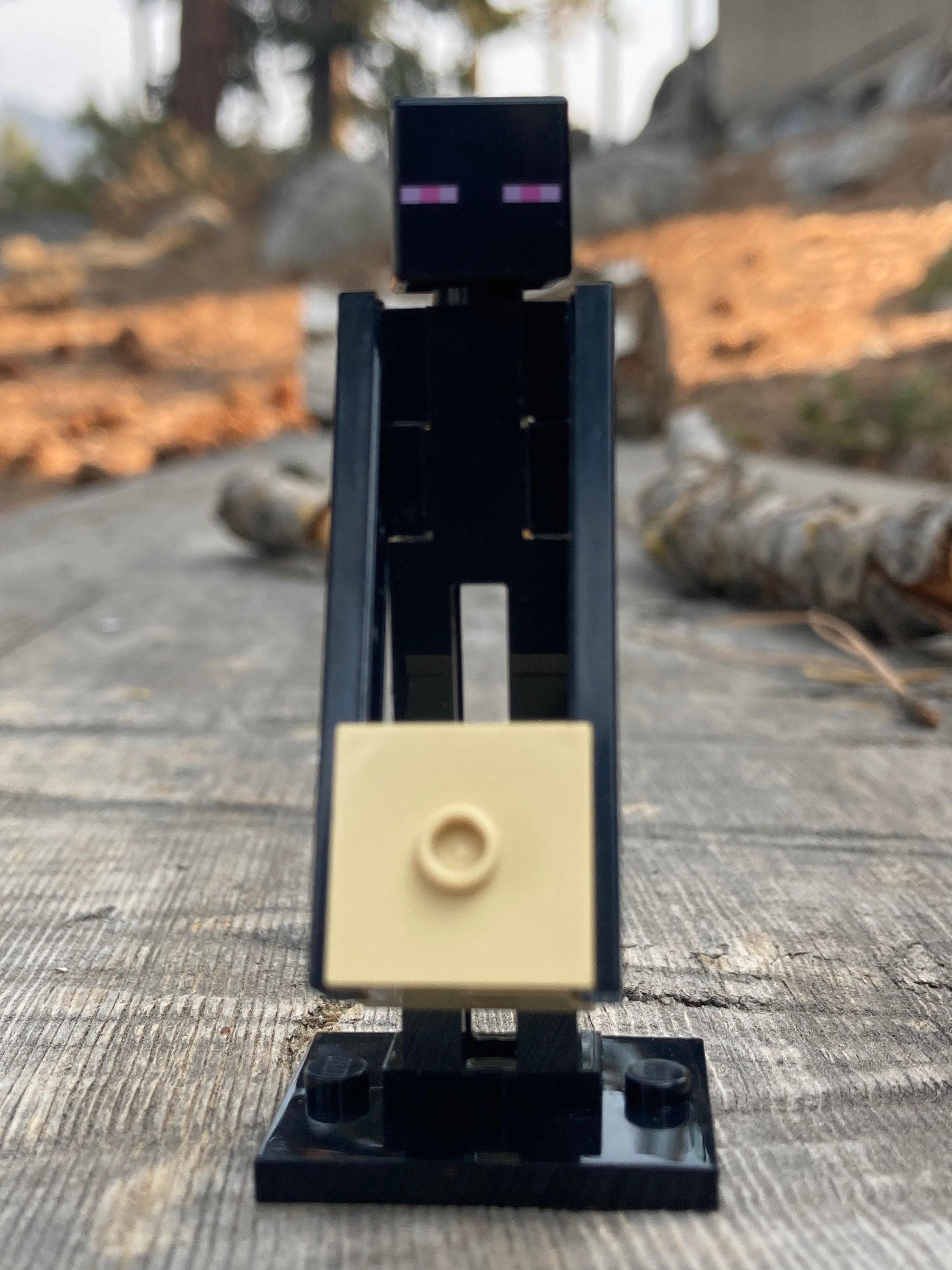 Enderman Holding a Block MC Genuine LEGO® Minifigure - Etsy