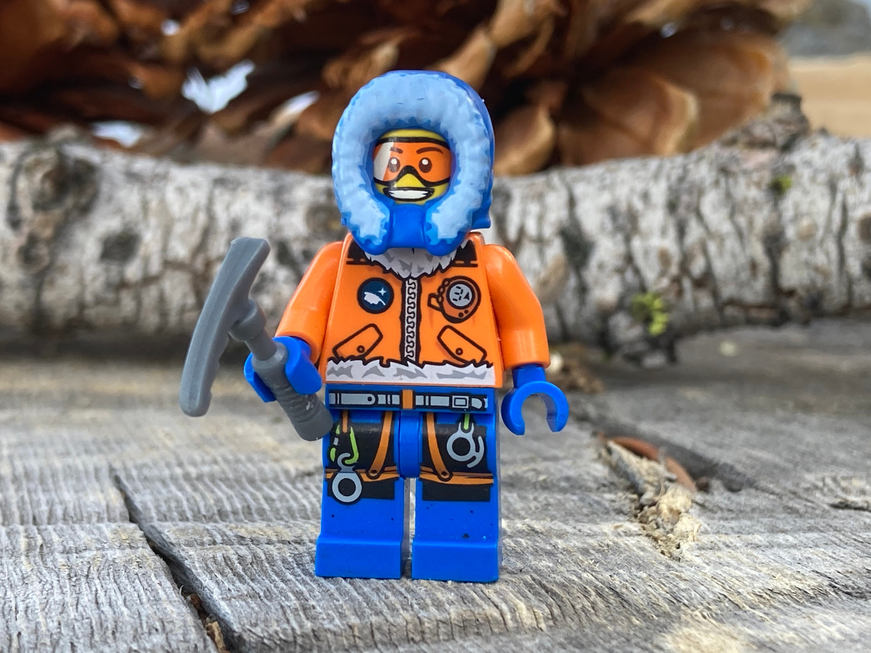 Arctic Explorer Male With Orange Goggles Holding an Ice Pick - Etsy